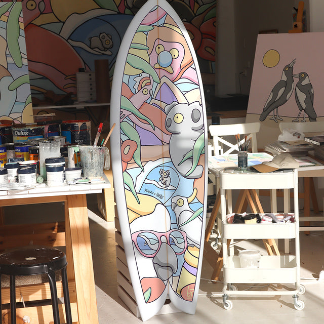 Brentos Surfboard Art Gallery – Hand-Painted Surfboards Australia