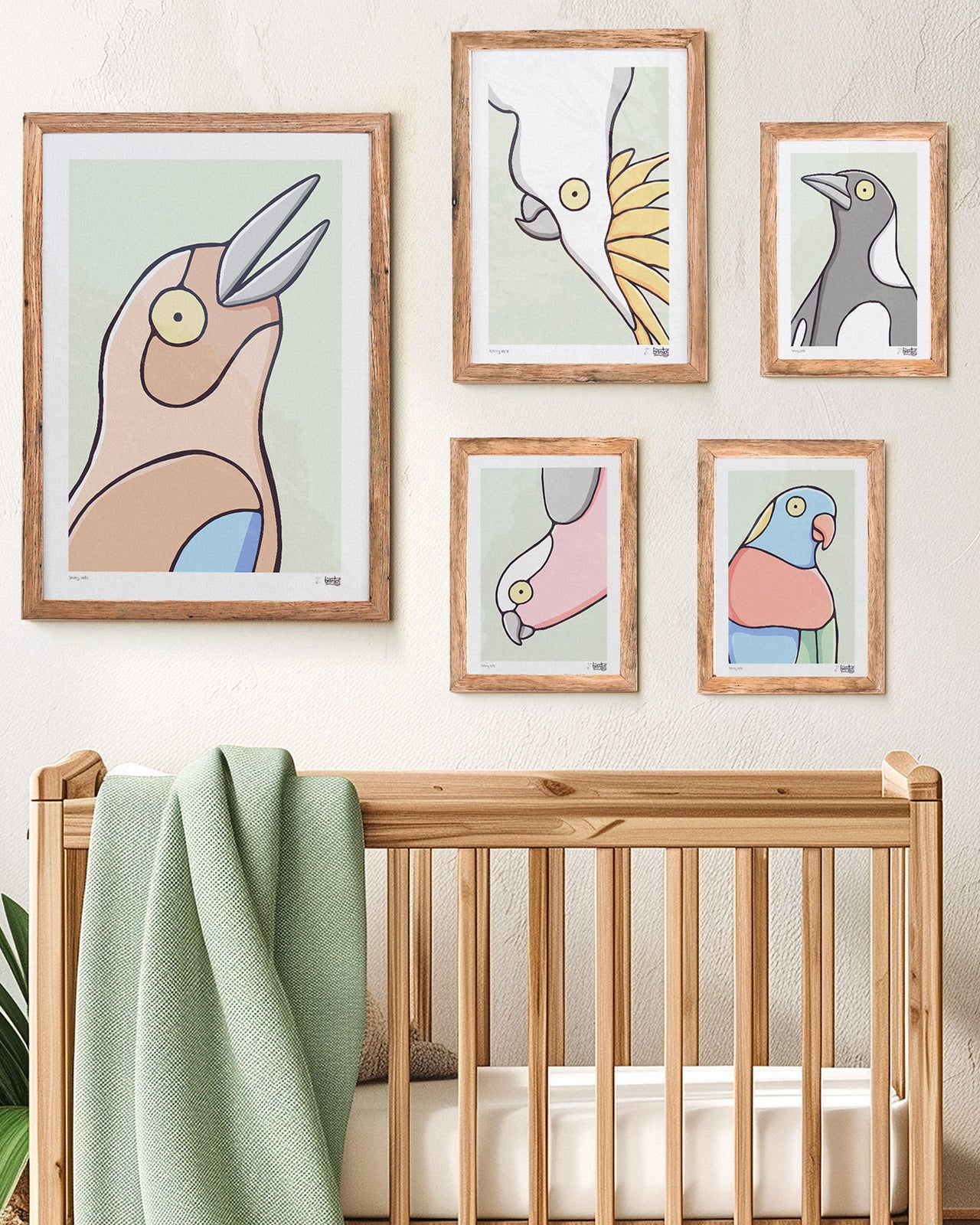 Bush Birds Gallery Wall Set - Brentos