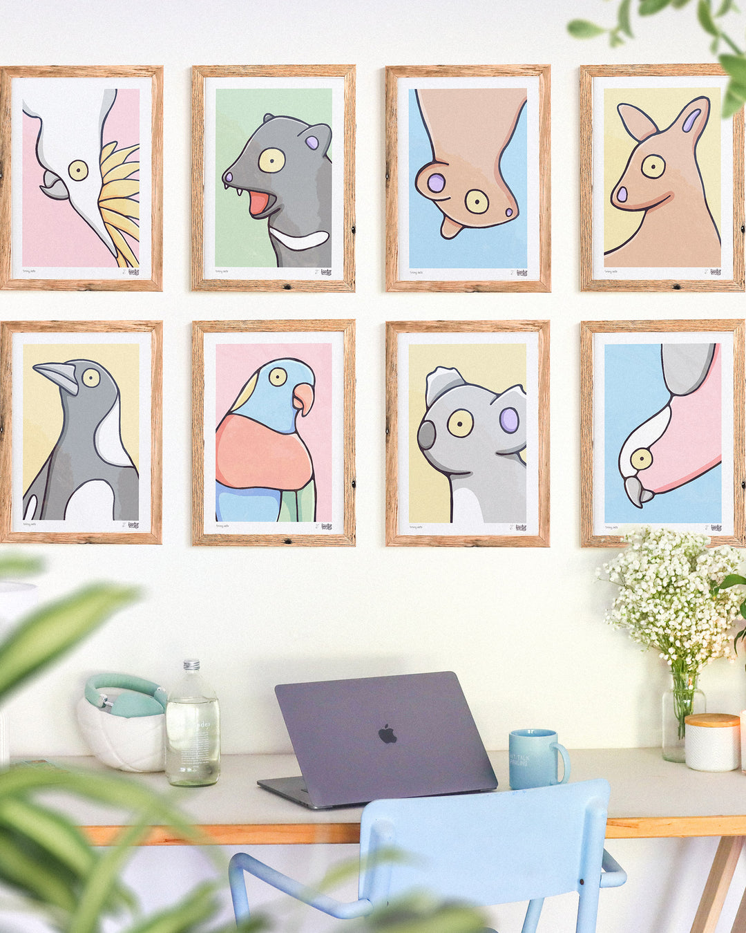 Bush Portraits Gallery Wall Set - Brentos