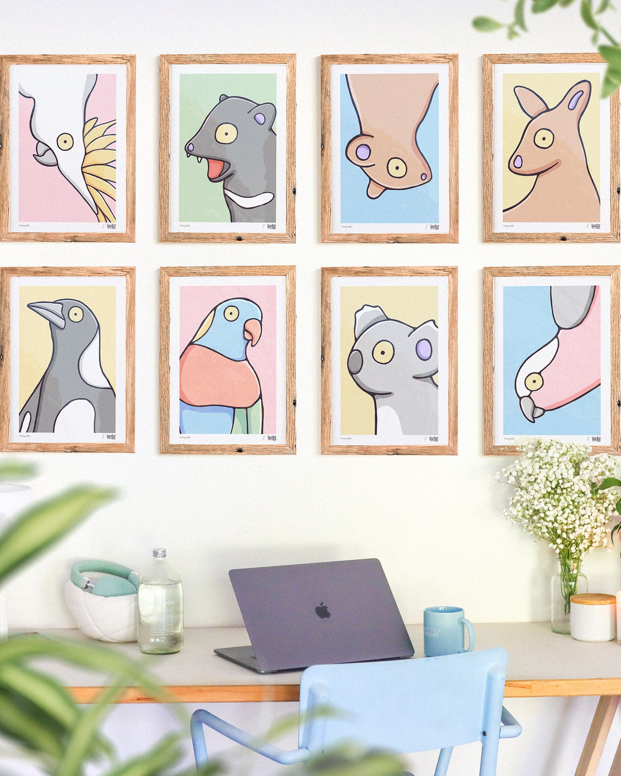 Bush Portraits Gallery Wall Set - Brentos