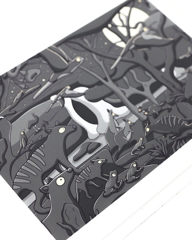 Extinct Animals Art Print from Australian Animals Book - Brentos