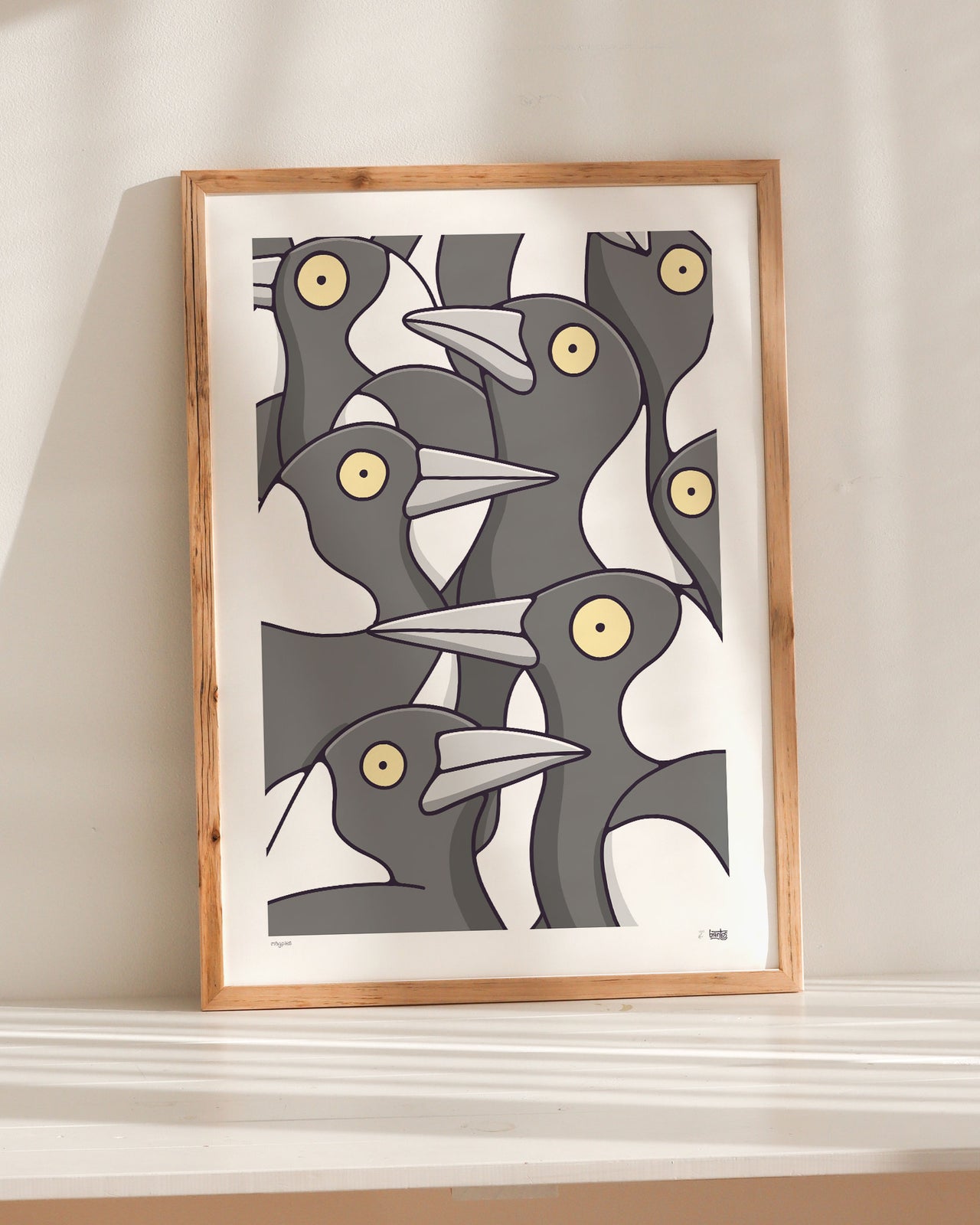 Australian Magpie Art by Brentos