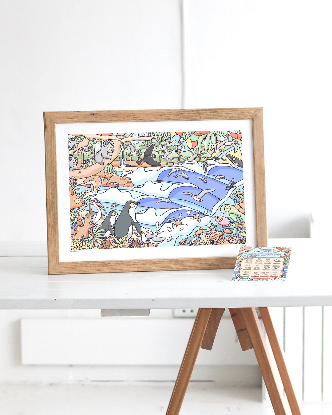 Seek and Find Beaches Art Print - Brentos