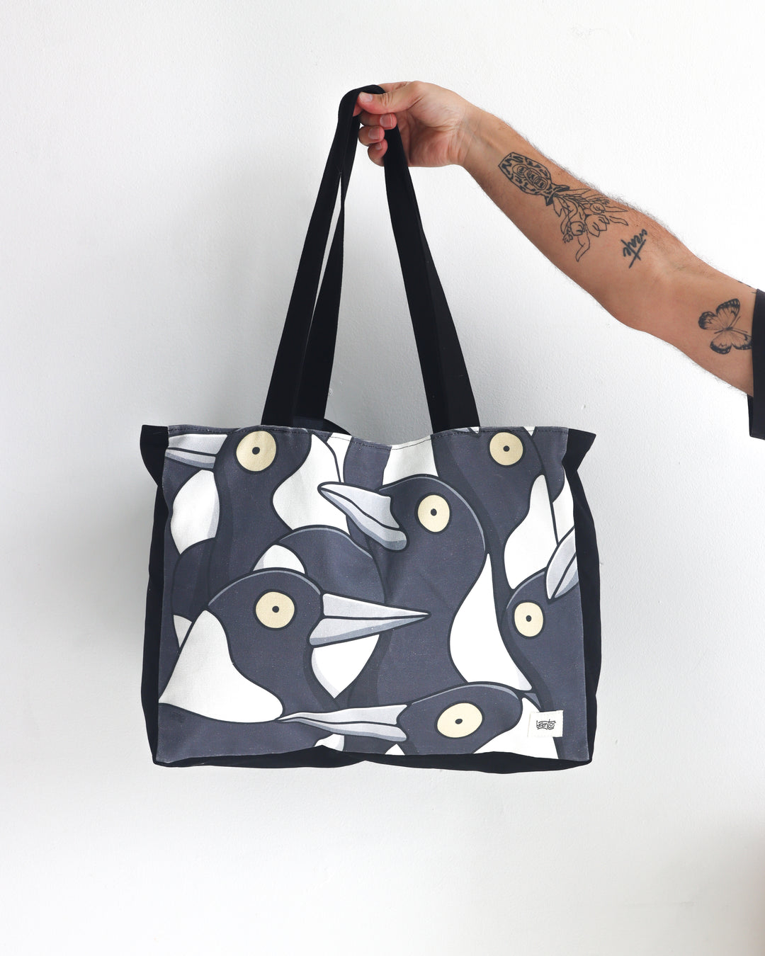 Magpies Canvas Beach Tote Bag – Brentos