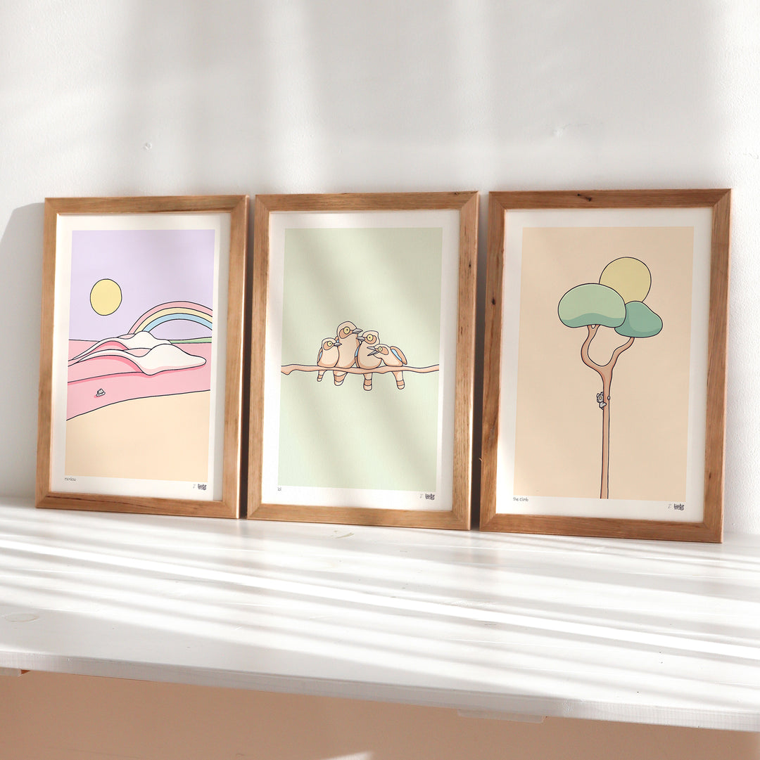 Calming Colours Family Print Trio - Brentos