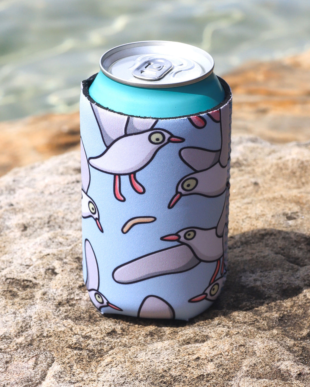 Seagull Chip Stubby Holder Beer Cooler by Brentos