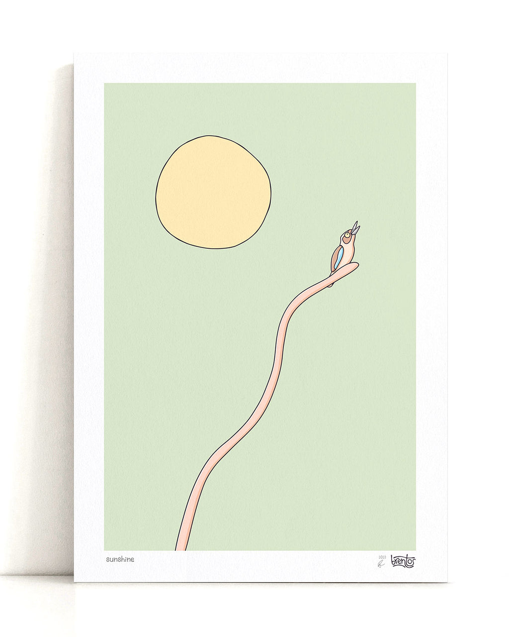 Minimalist Kookaburra Art by Brentos