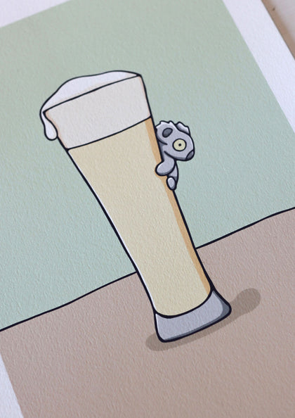 Koala Lager Beer Art Print - Brentos