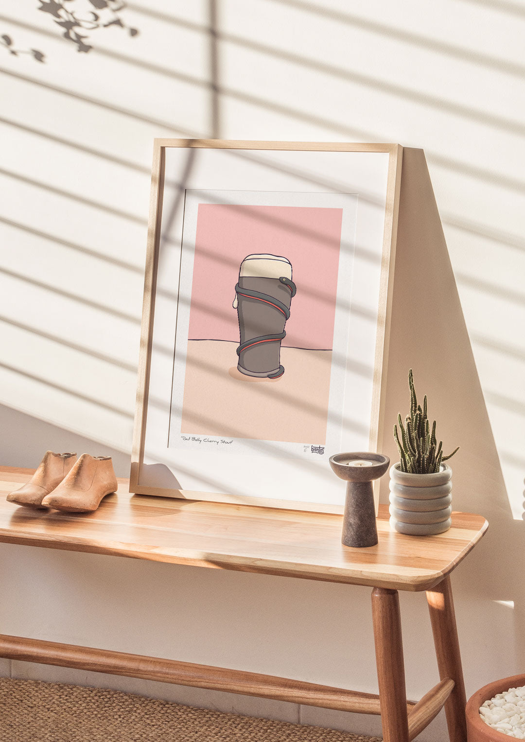 Red Belly Cherry Stout Beer Art Print - Brentos