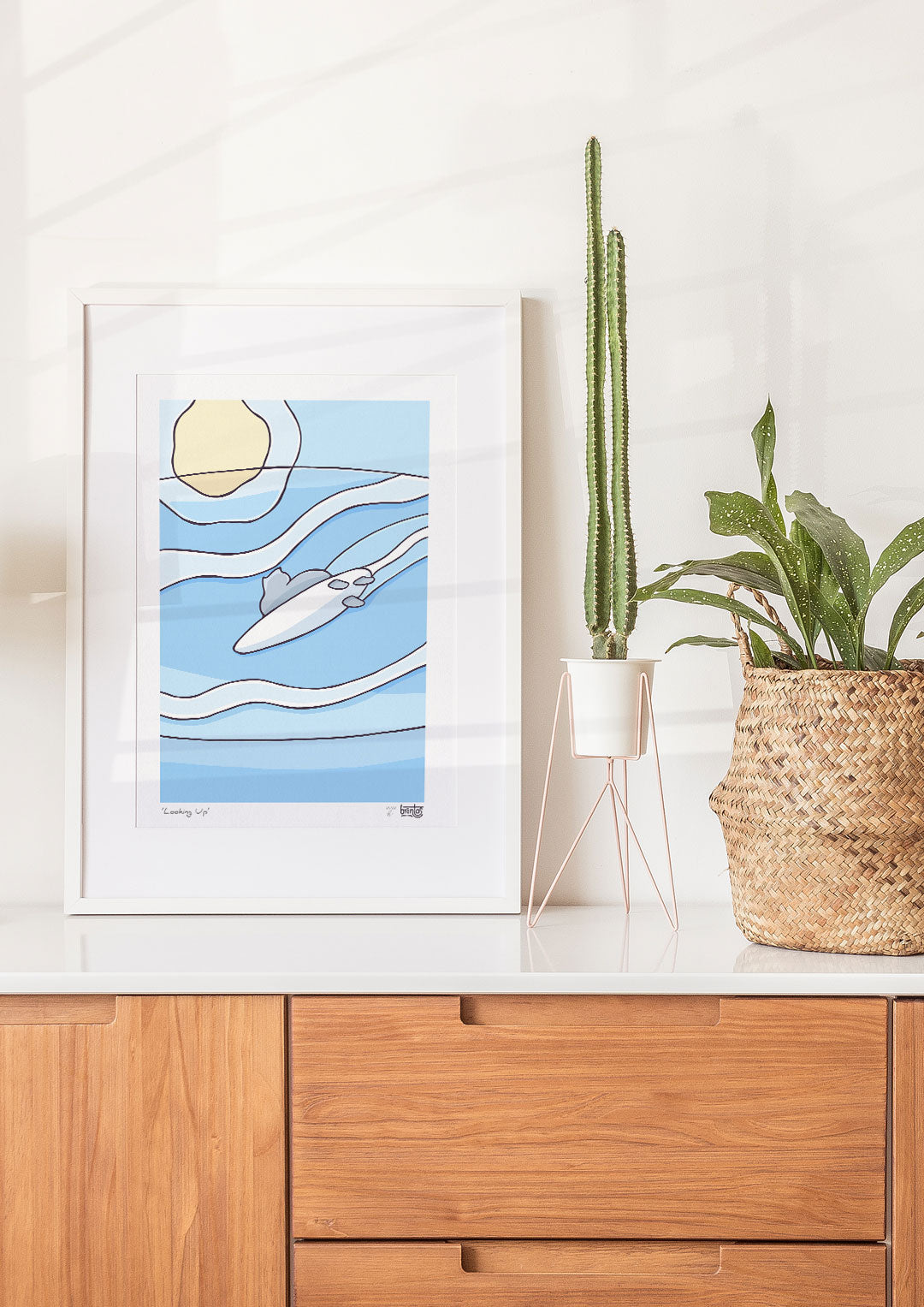 Underwater Surfing Koala Art Print - Brentos